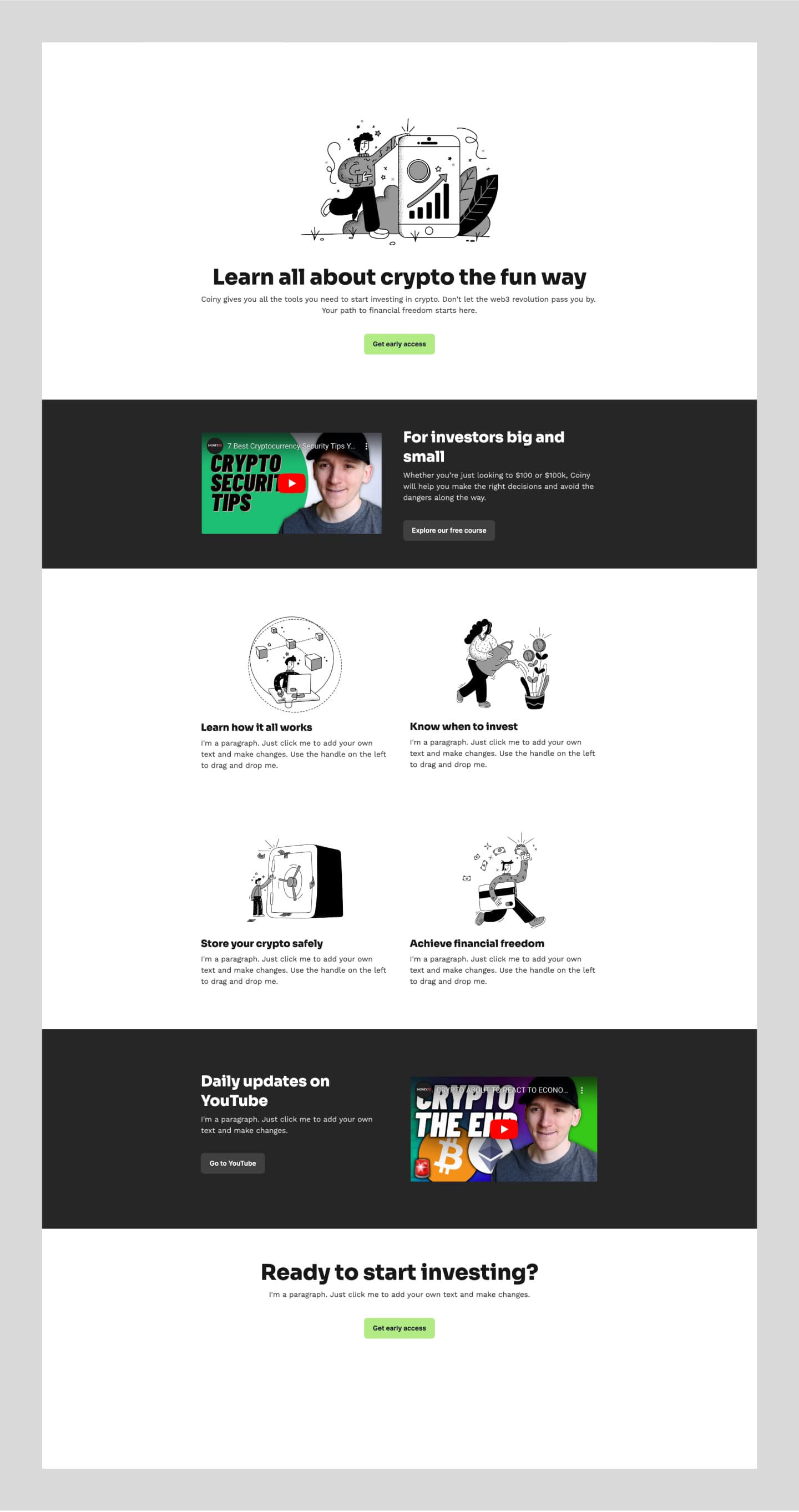 Free Web3 Website Template Popsy